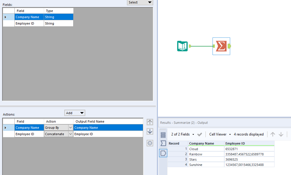Solved: How to append string under one column - Alteryx Community