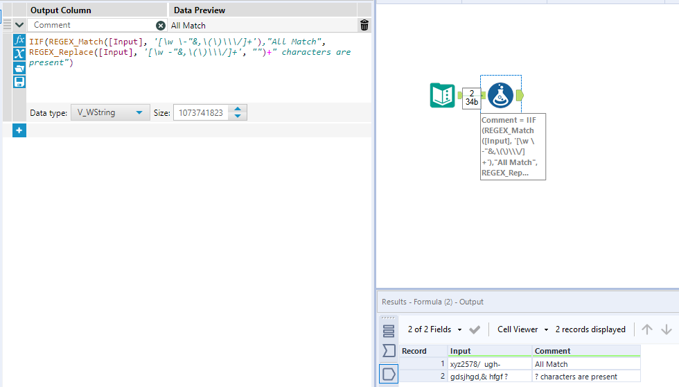 Data Validation to check character type in string ... - Alteryx Community