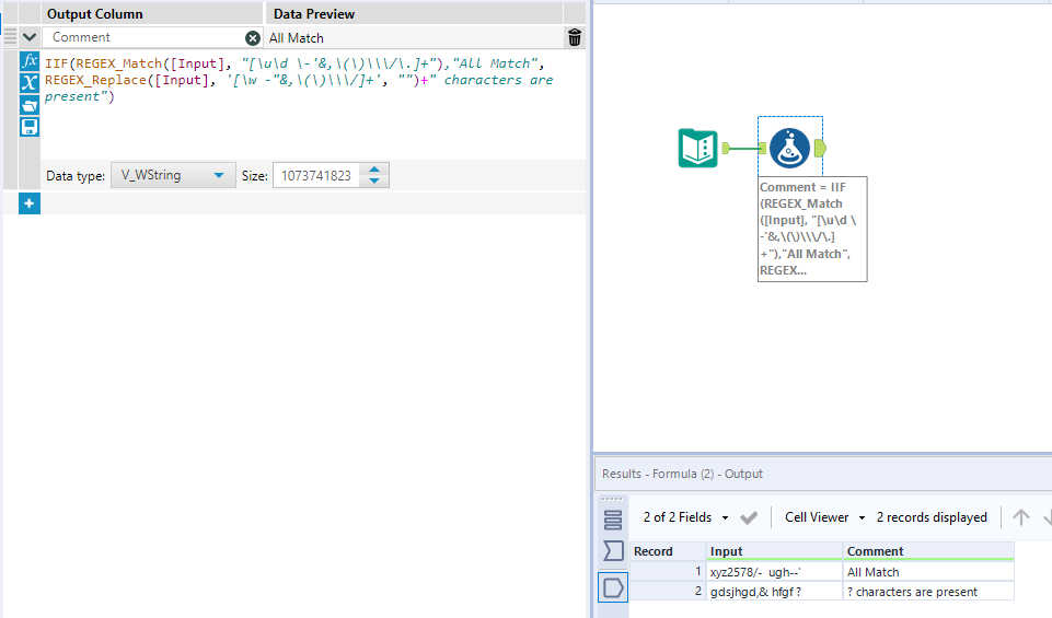 Data Validation to check character type in string ... - Alteryx Community