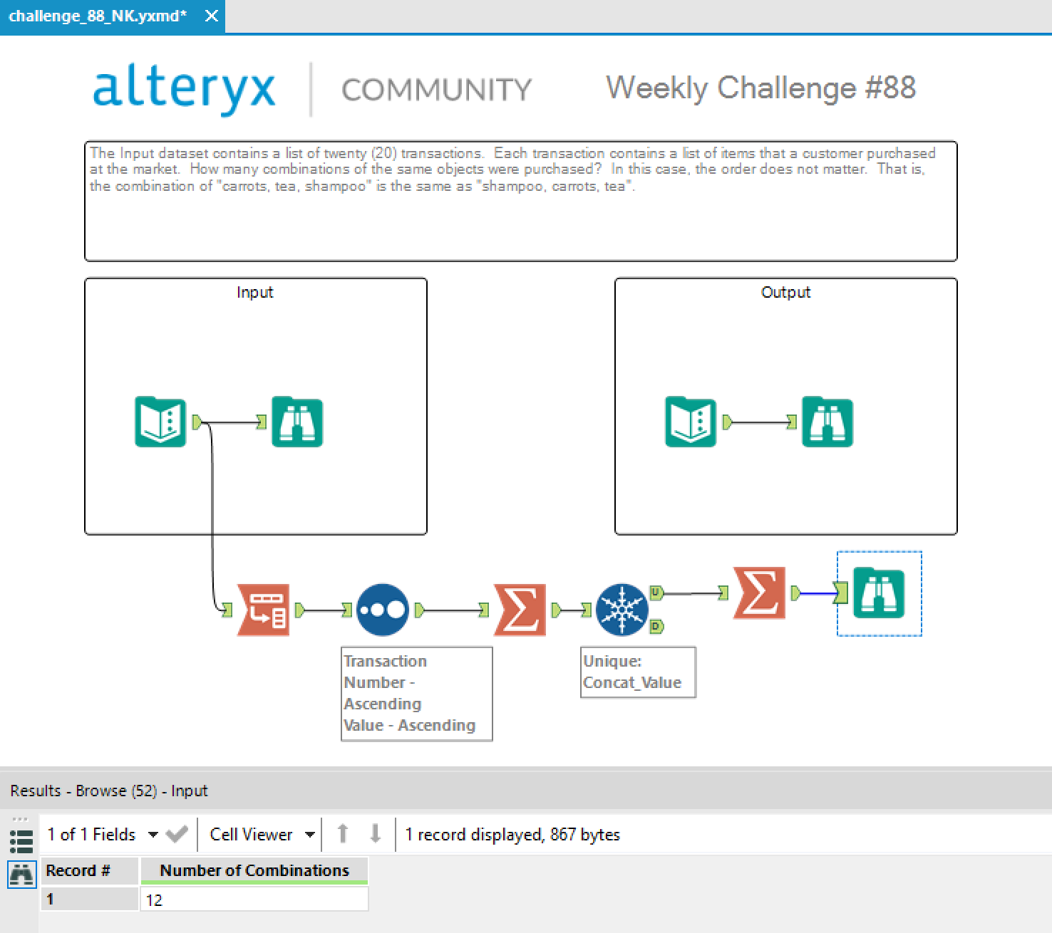 Challenge #88: Counting Combinations - Alteryx Community