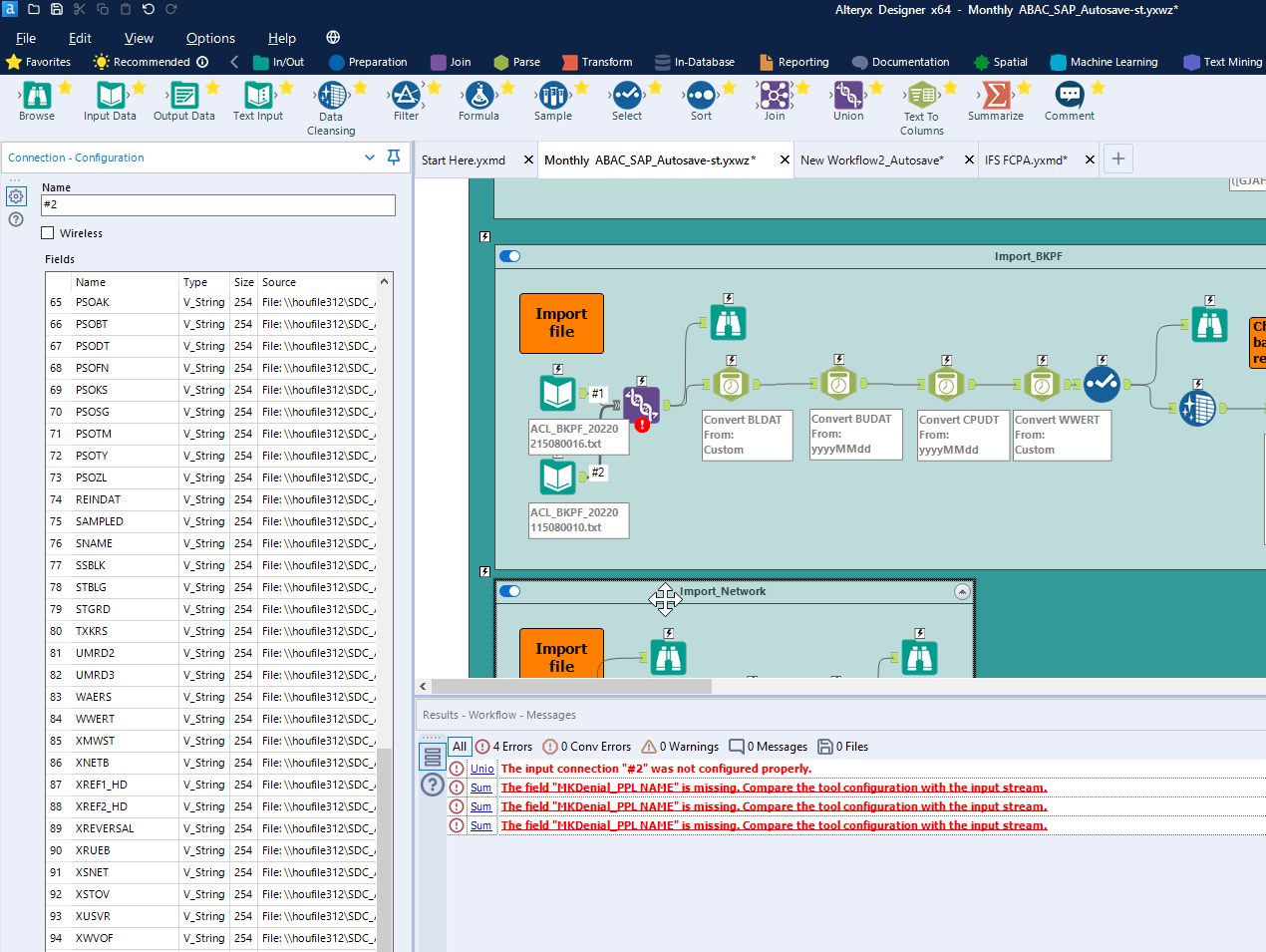 Error: Too many fields in record # - Alteryx Community