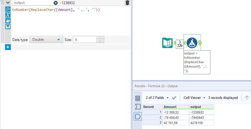 How to convert string to number?? example "-12 789... - Alteryx Community