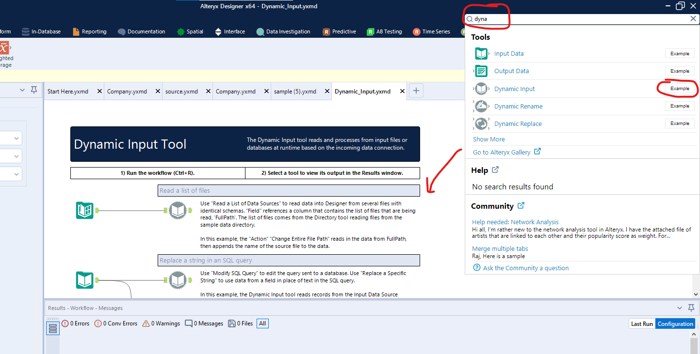 Solved: Dynamic Input and Rename - Alteryx Community