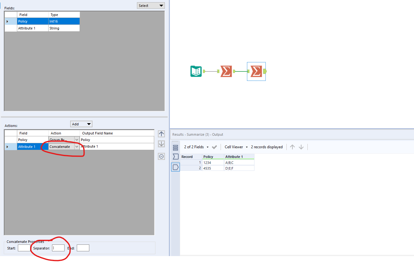 Solved: Create a single record combining values from mul... - Alteryx Community