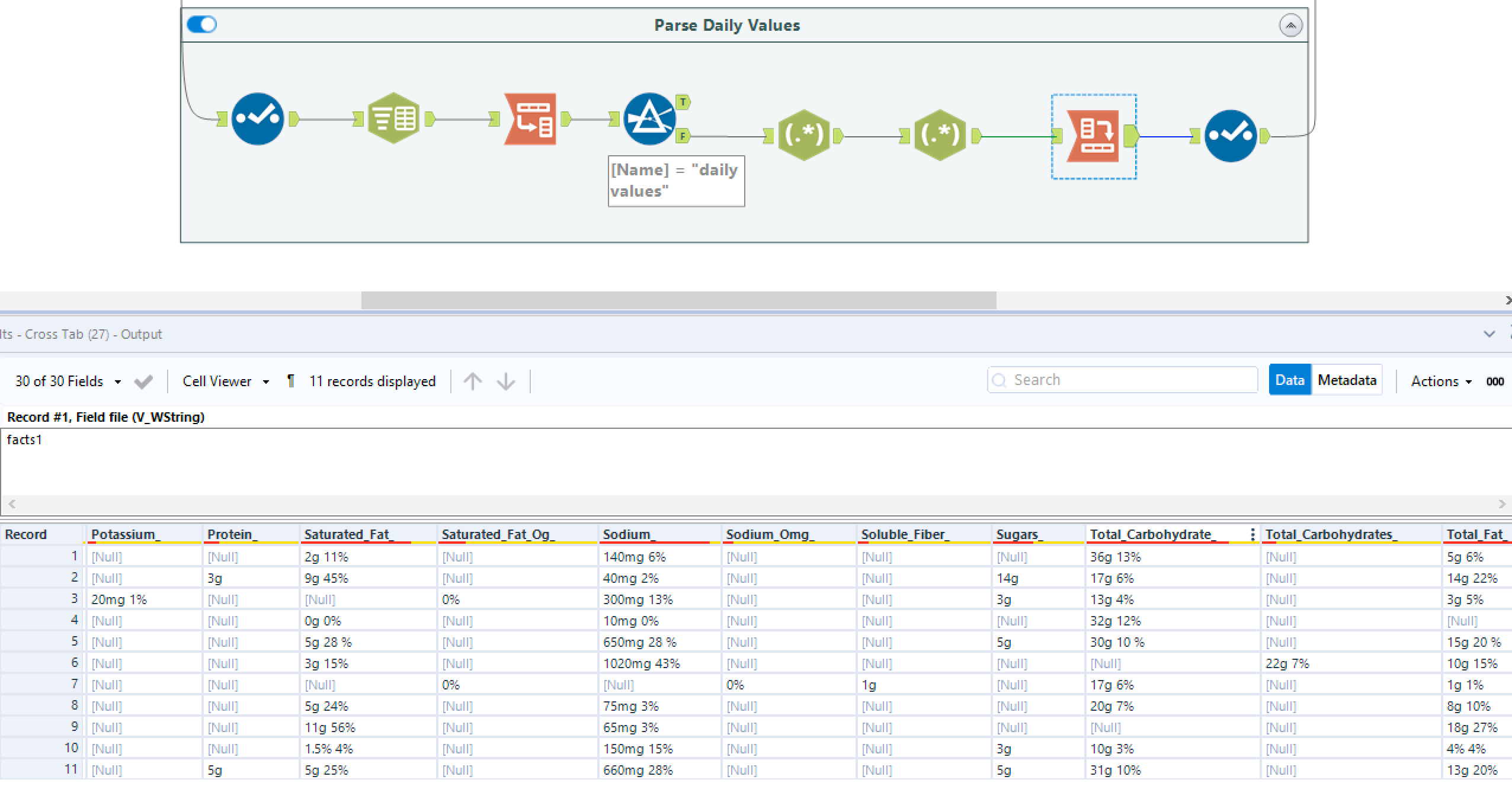 Using Computer Vision to Extract Data From Nutriti... - Alteryx Community