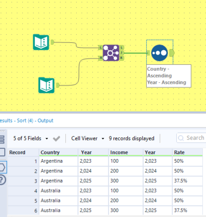 Solved: Populate column with values from another sheet bas... - Alteryx Community