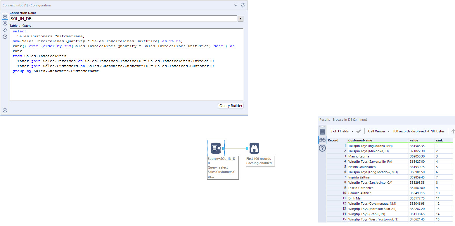 Solved: In DB Ranking - Alteryx Community