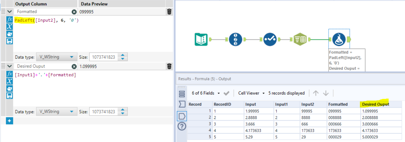 Solved Making The Number Length Become 6 Alteryx Community 