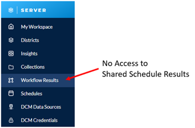 How to see Results of Shared Schedules