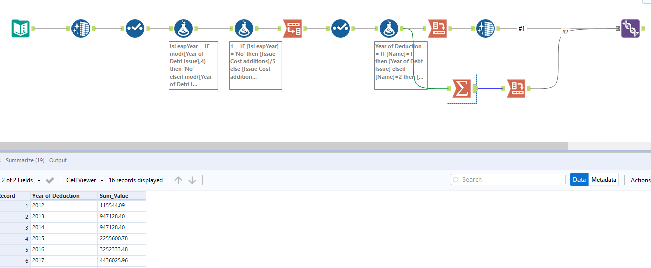 Total Row using Summarize and Union - Alteryx Community