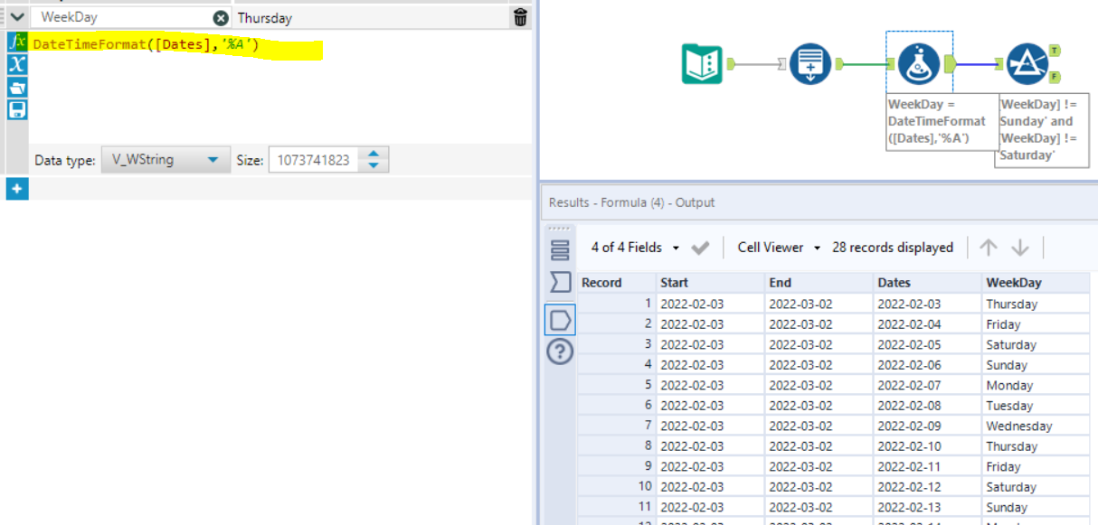 creating a custom filter to pull dates except for ... - Alteryx Community