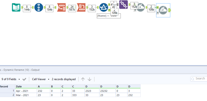 Solved Transpose Data To Create A Date Colum Alteryx Community 