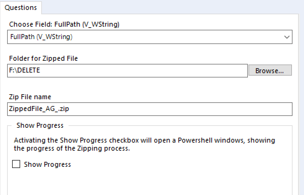 Zip Files Tool - Alteryx Community