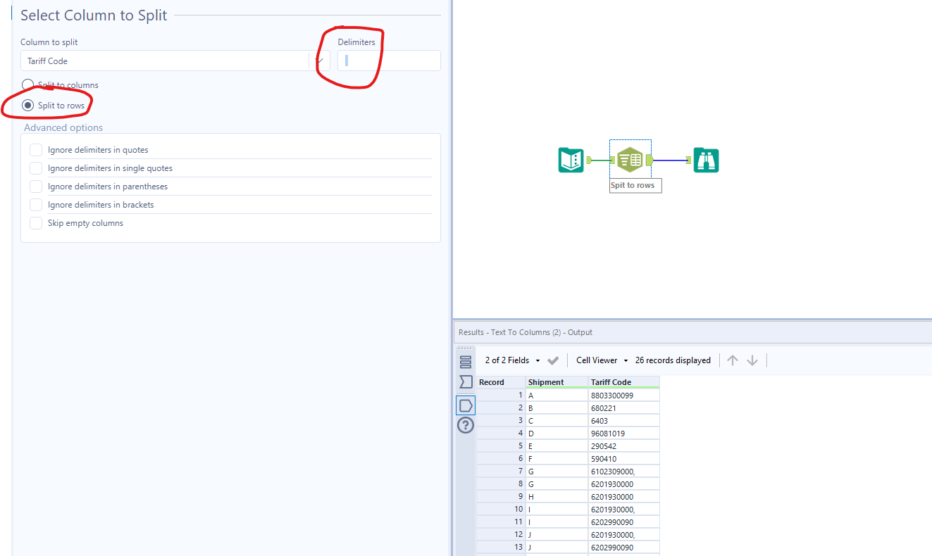 Solved: Copy and insert rows until only individual strings... - Alteryx Community