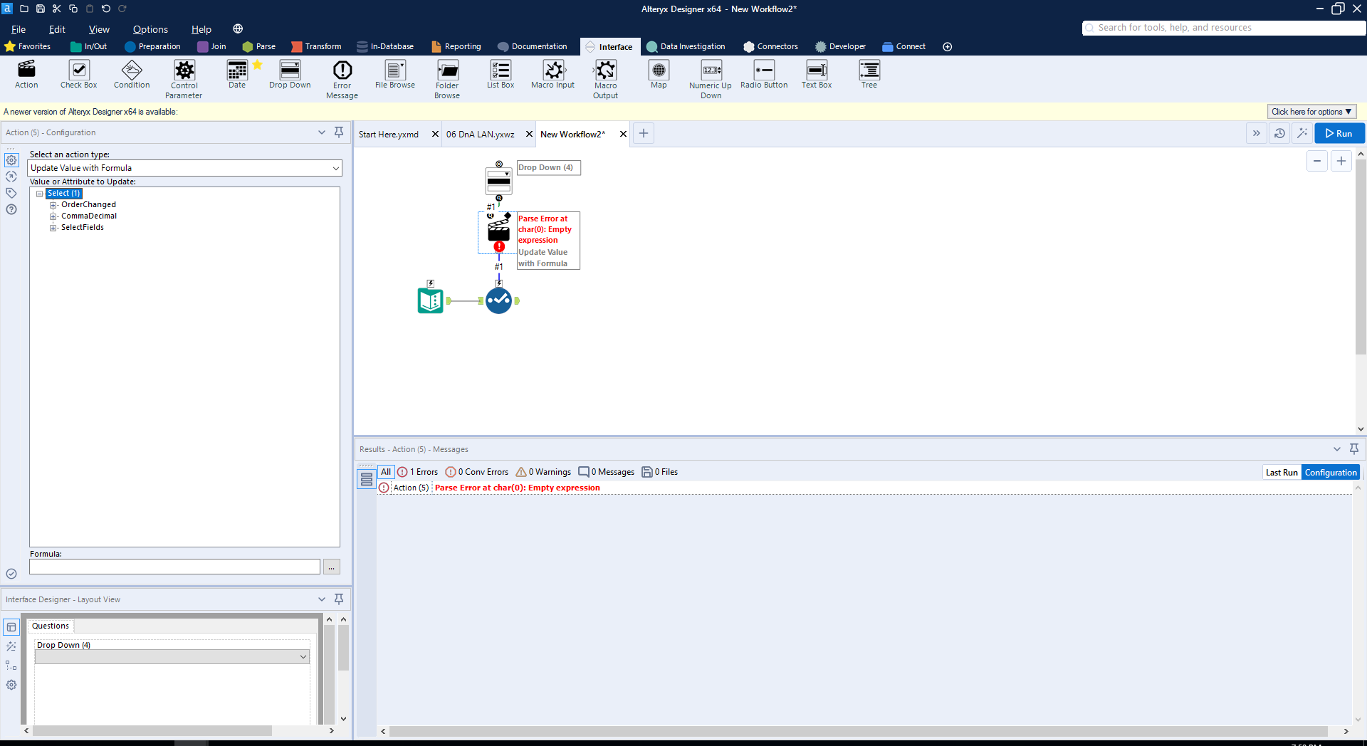 Solved: Change the format type with the "Action" function - Alteryx ...