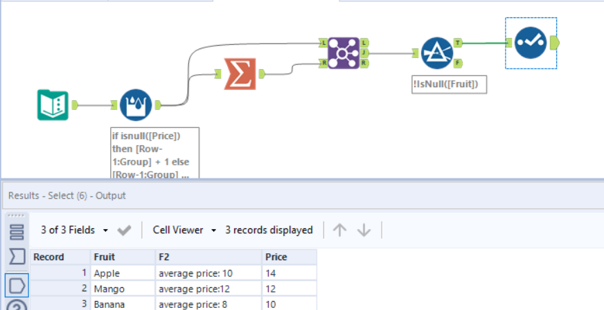 sum the price - Alteryx Community