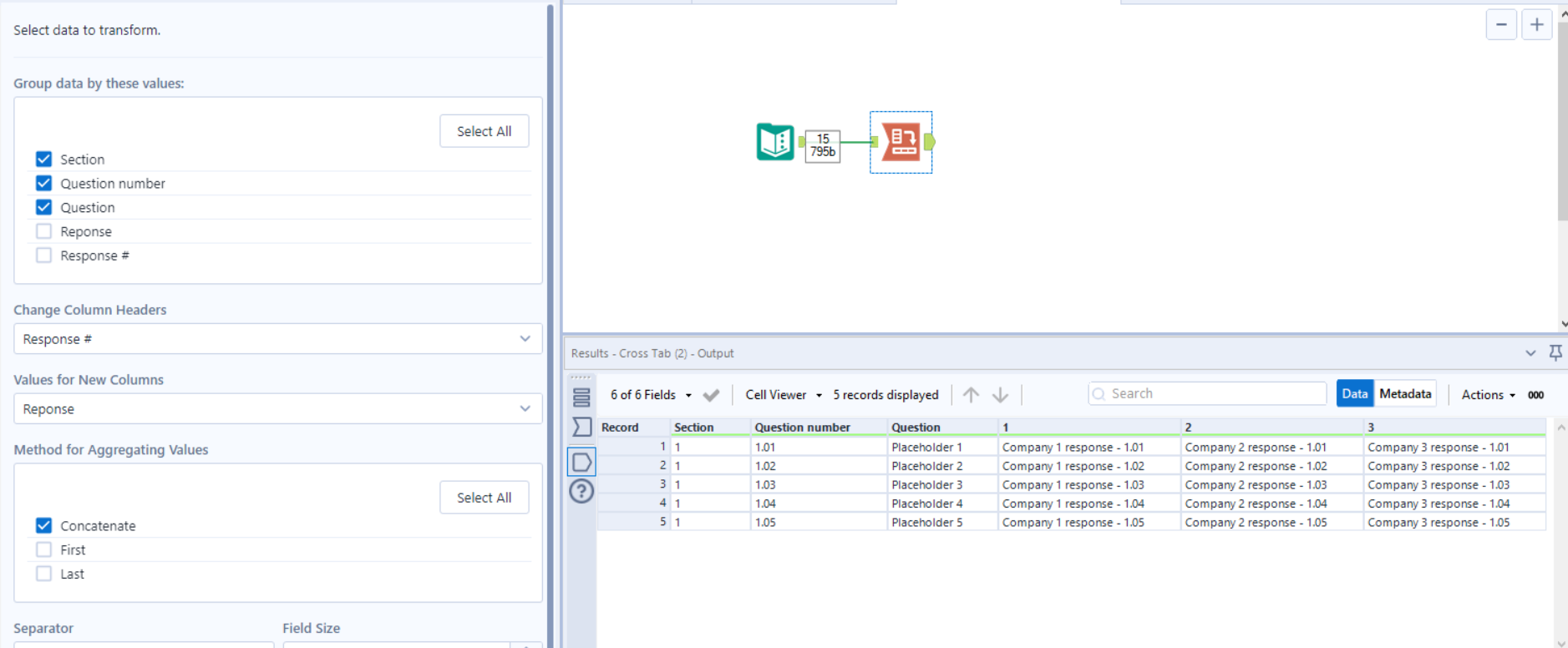 Transpose/Cross Tab one column - Alteryx Community
