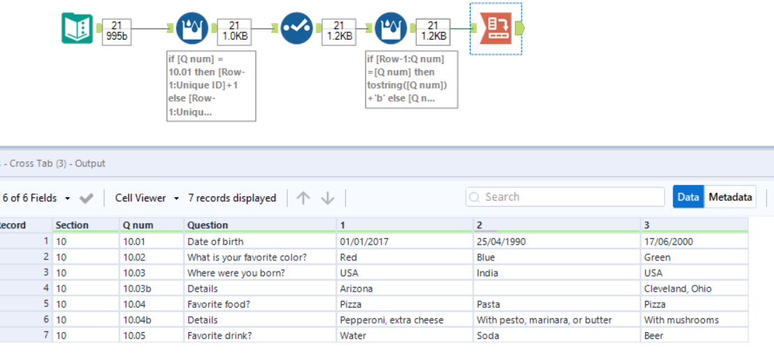 Transpose/Cross Tab one column - Alteryx Community
