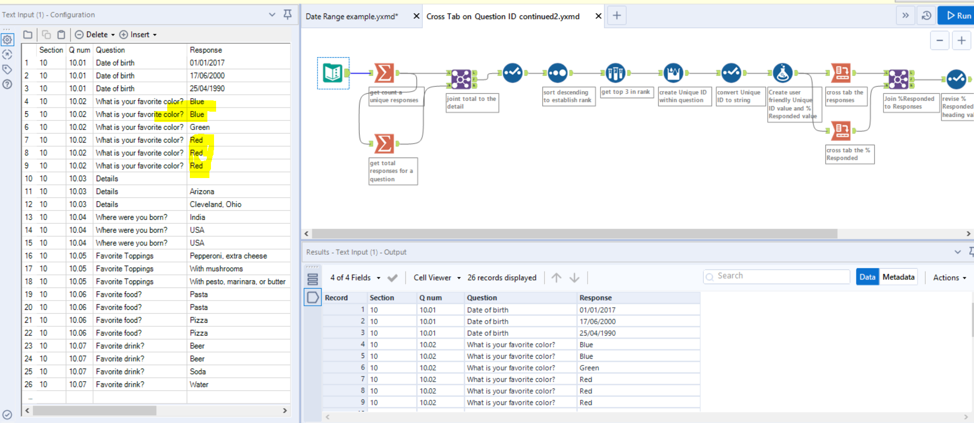 Transpose/Cross Tab one column - Alteryx Community