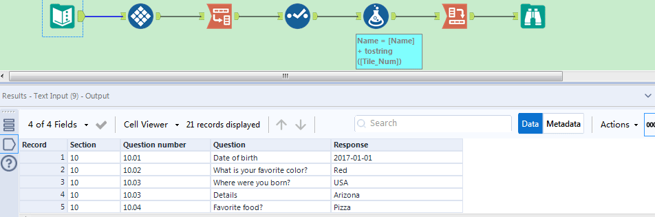 Transpose/Cross Tab one column - Alteryx Community