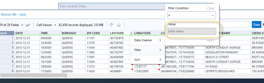 Solved: Alteryx Designer: Unable to filter any value in Br... - Alteryx Community