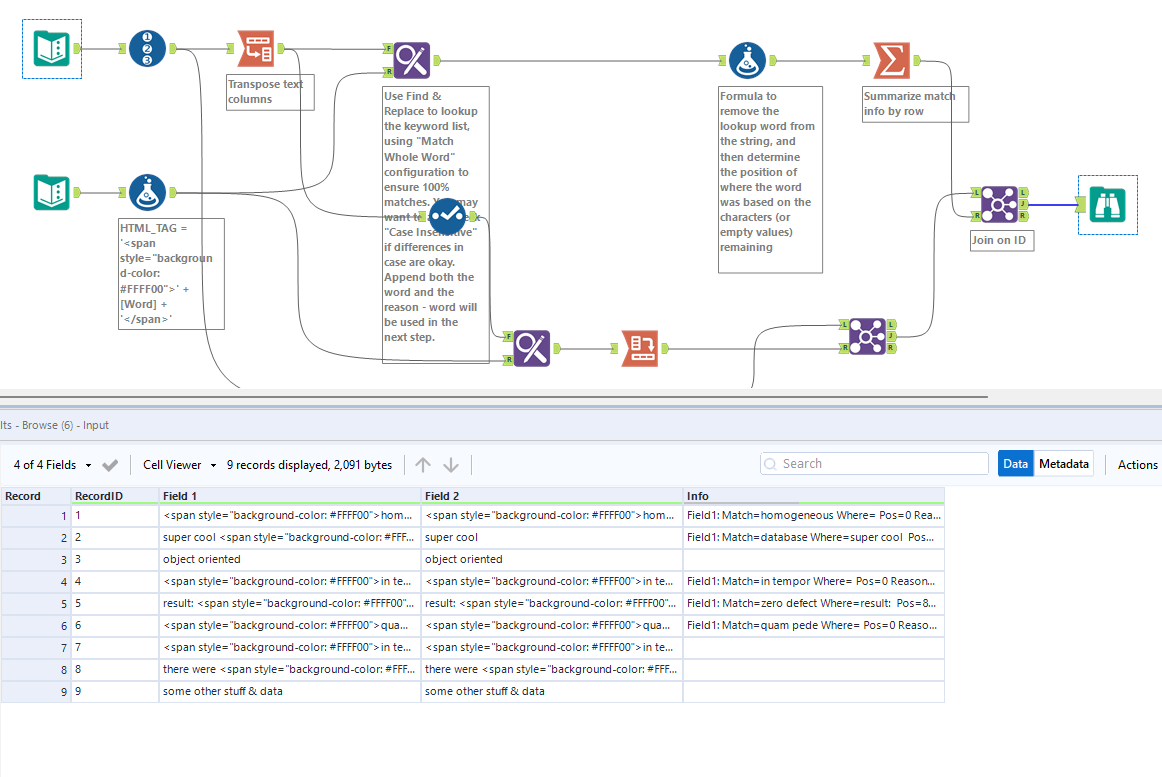 Solved Add Html String Before And After A Word Found In L Alteryx Community