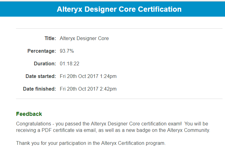 Announcing the Alteryx Product Certification Progr... - Alteryx Community