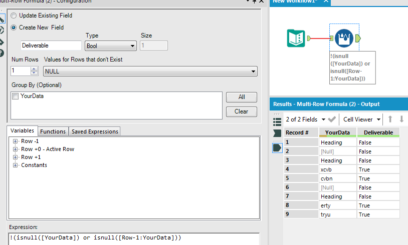 Solved: Getting N number of rows below a certain header - Alteryx Community