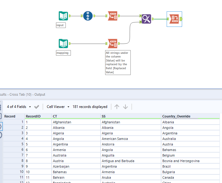 Mapping Fields And Replacing The Strings Alteryx Community 