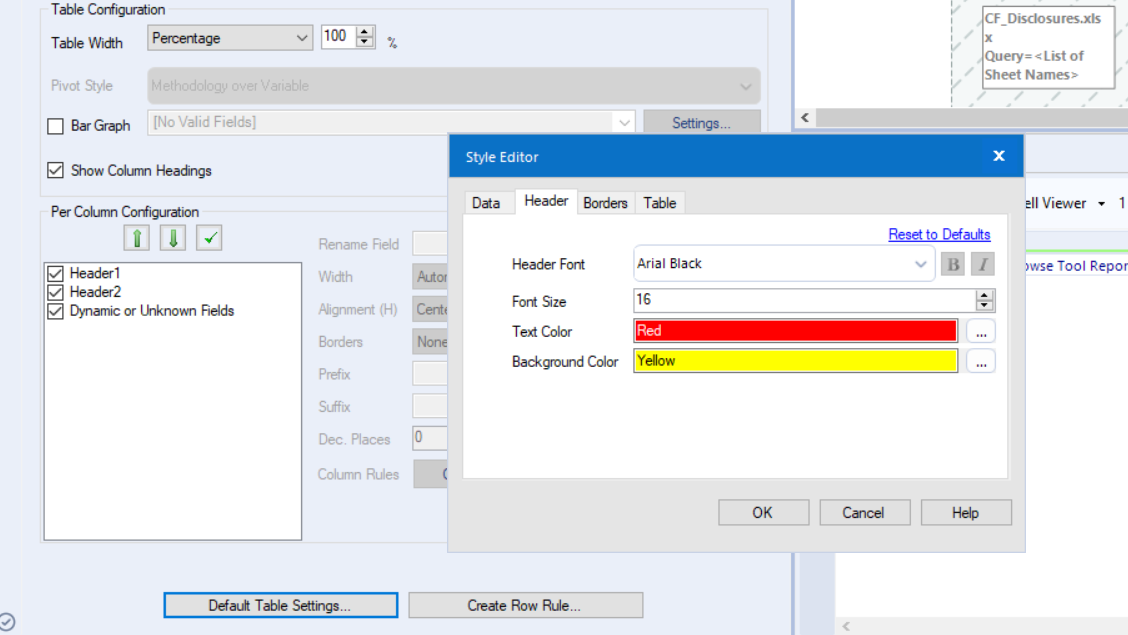 Solved: How edit headers in basic table tool - Alteryx Community