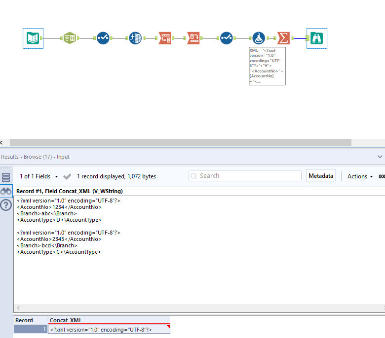 Solved: XML Output to create based on no of records availa... - Alteryx Community