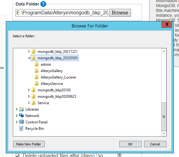 Solved Using Mongo Db Backup Alteryx Community