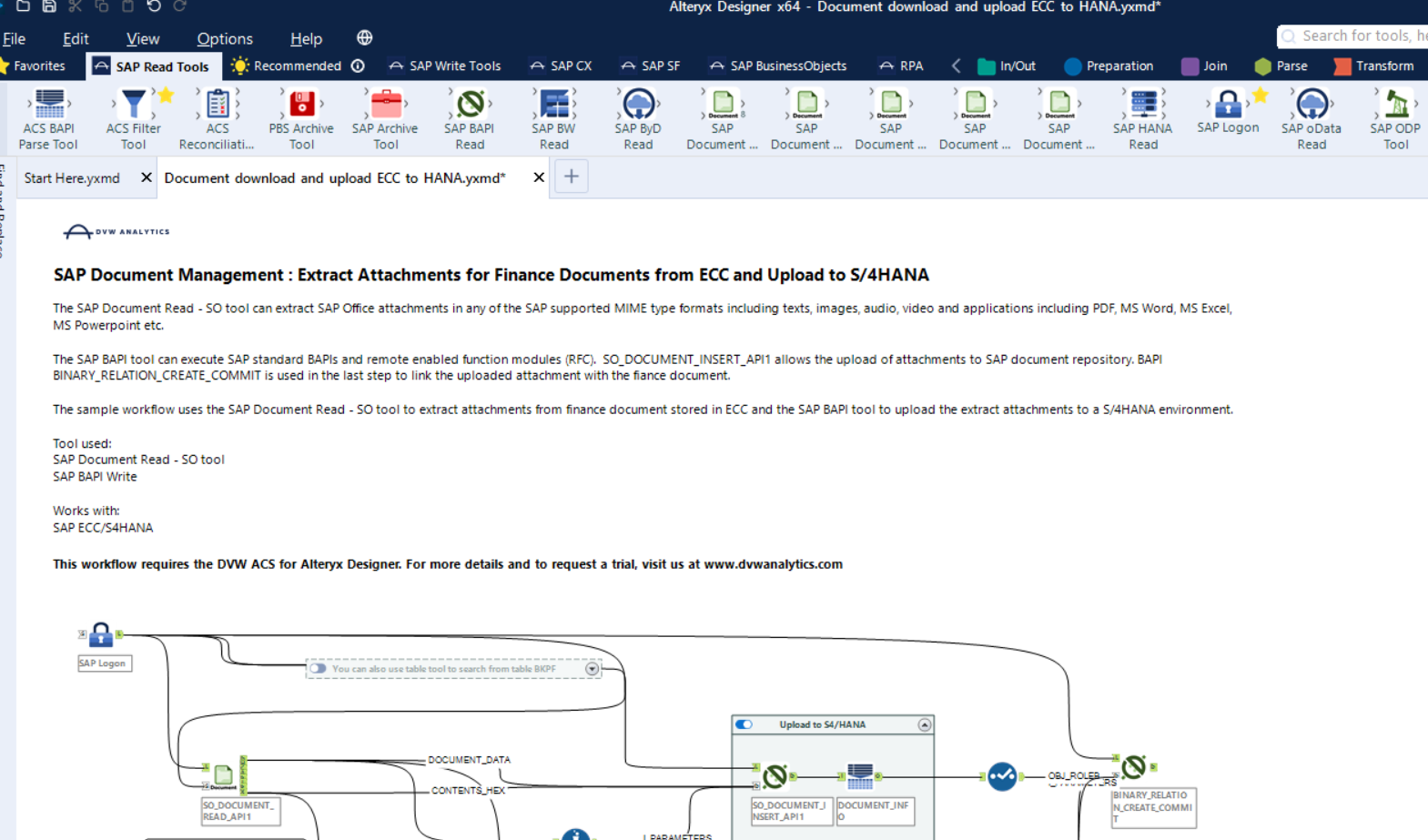 SAP Document Management : Extract Attachments from... - Alteryx Community