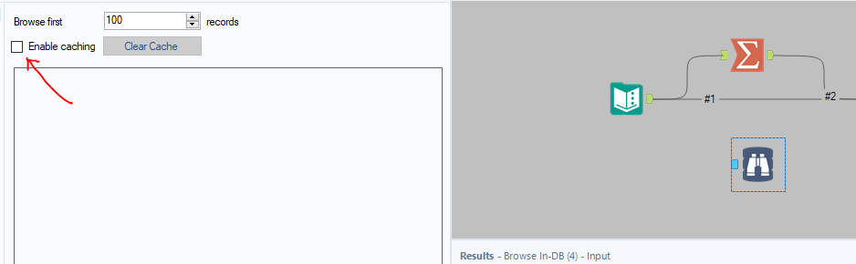 Solved: Browse In-DB tool: Enable Caching is always ticked - Alteryx Community