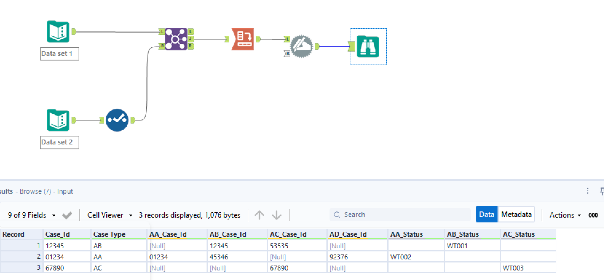 Solved: Comparing records in multiple rows - Alteryx Community