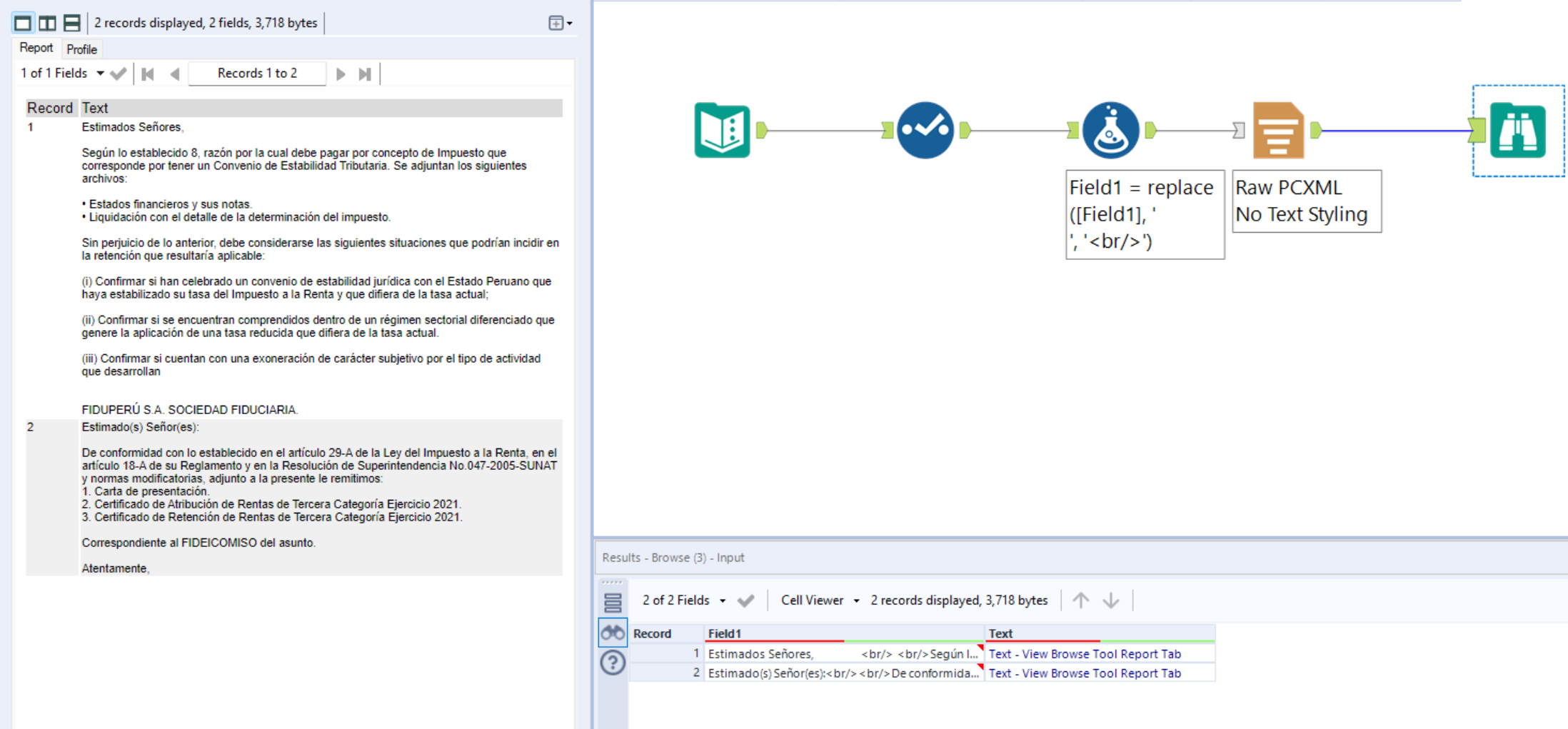 Solved: Using a [Field] in an Email Body Text and maintain... - Alteryx ...