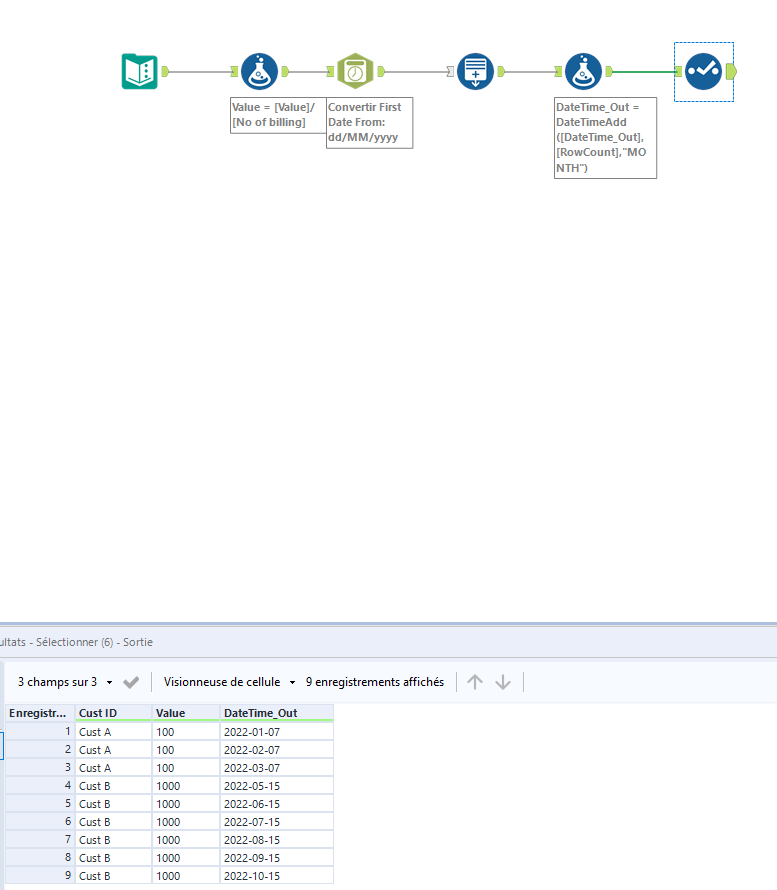 Solved: Generate rows from calculated fields - Alteryx Community