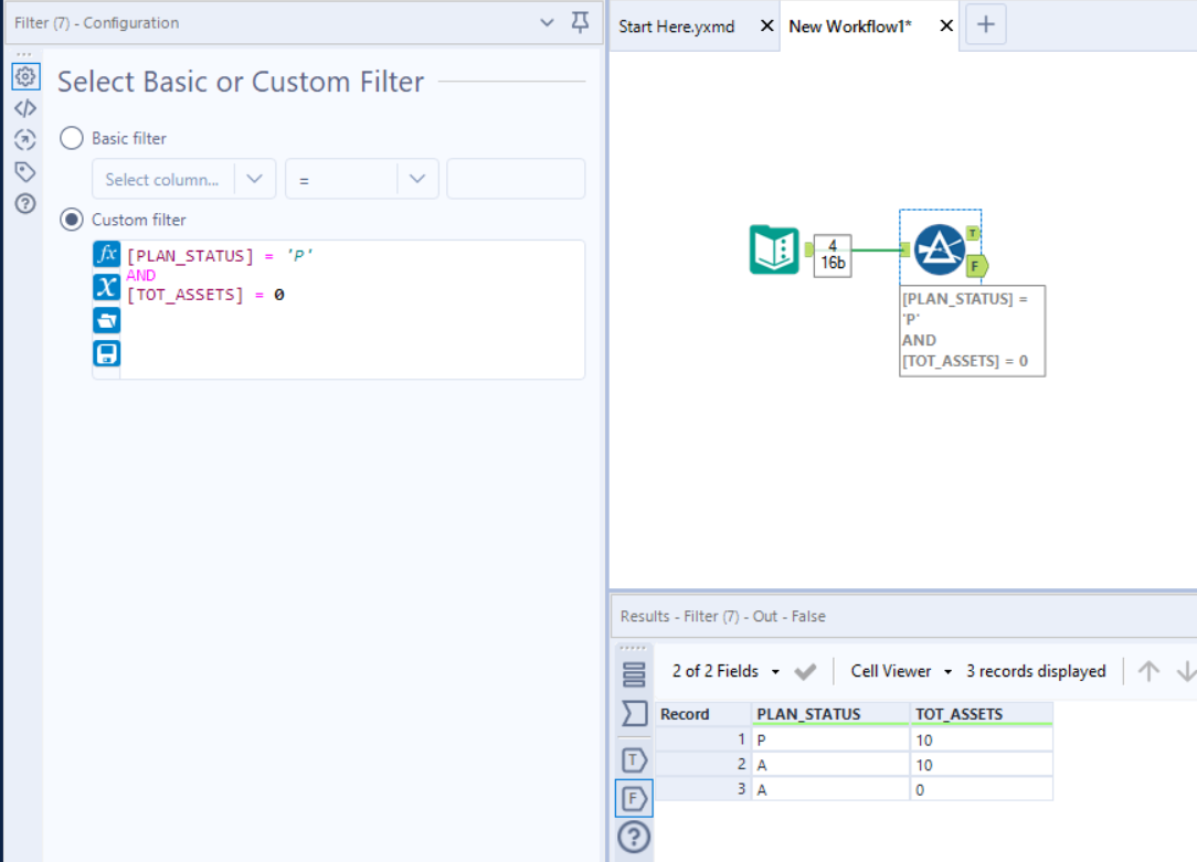 Solved: Selecting rows based on a condition - Alteryx Community