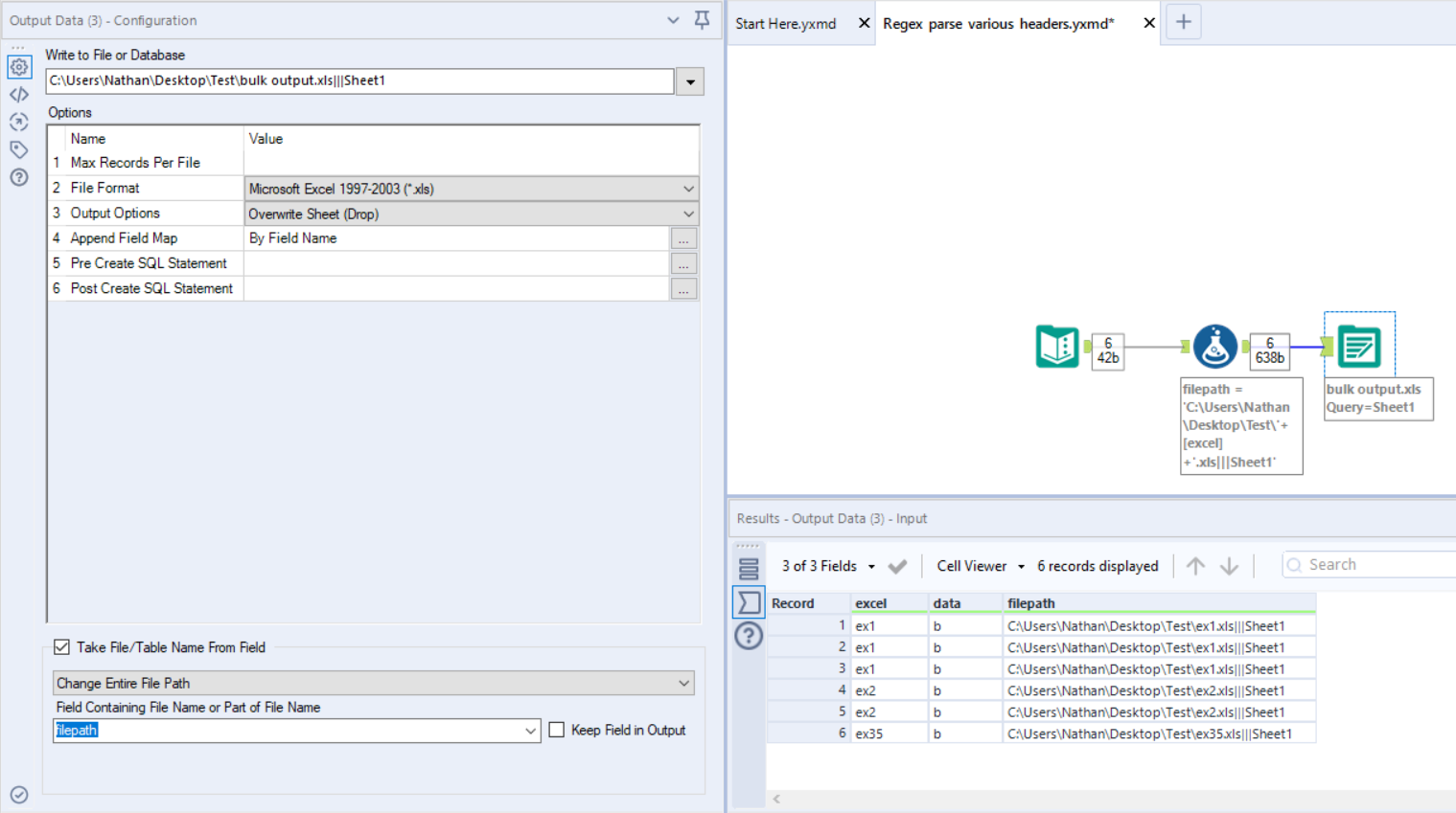 Output several excel files - Alteryx Community