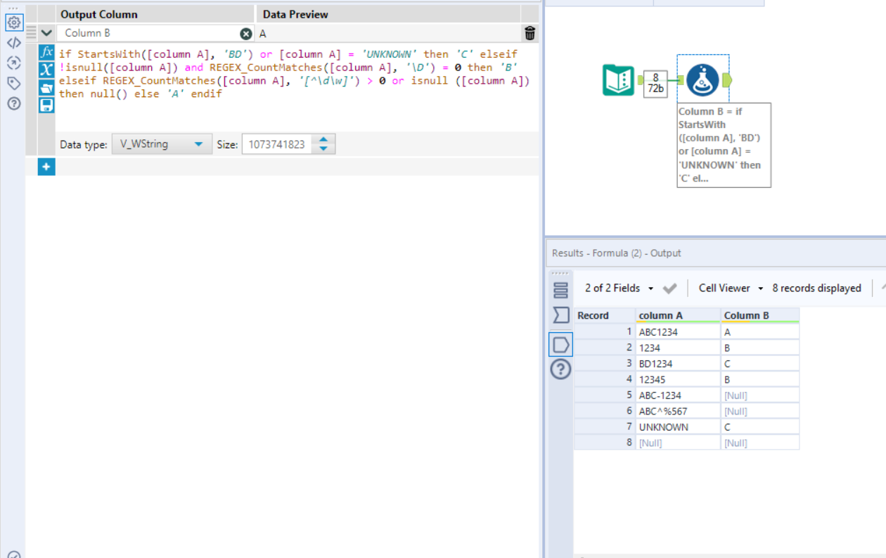 Solved If Contains Alphanumeric Numeric Alteryx Community 