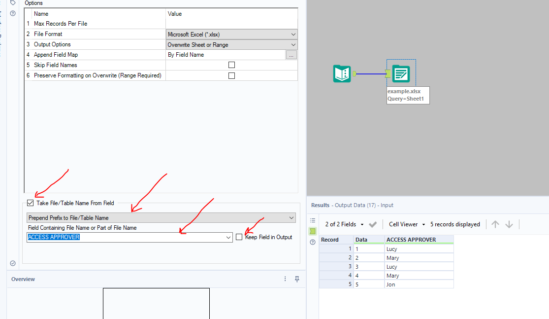 Solved: creation sheet unique value - Alteryx Community