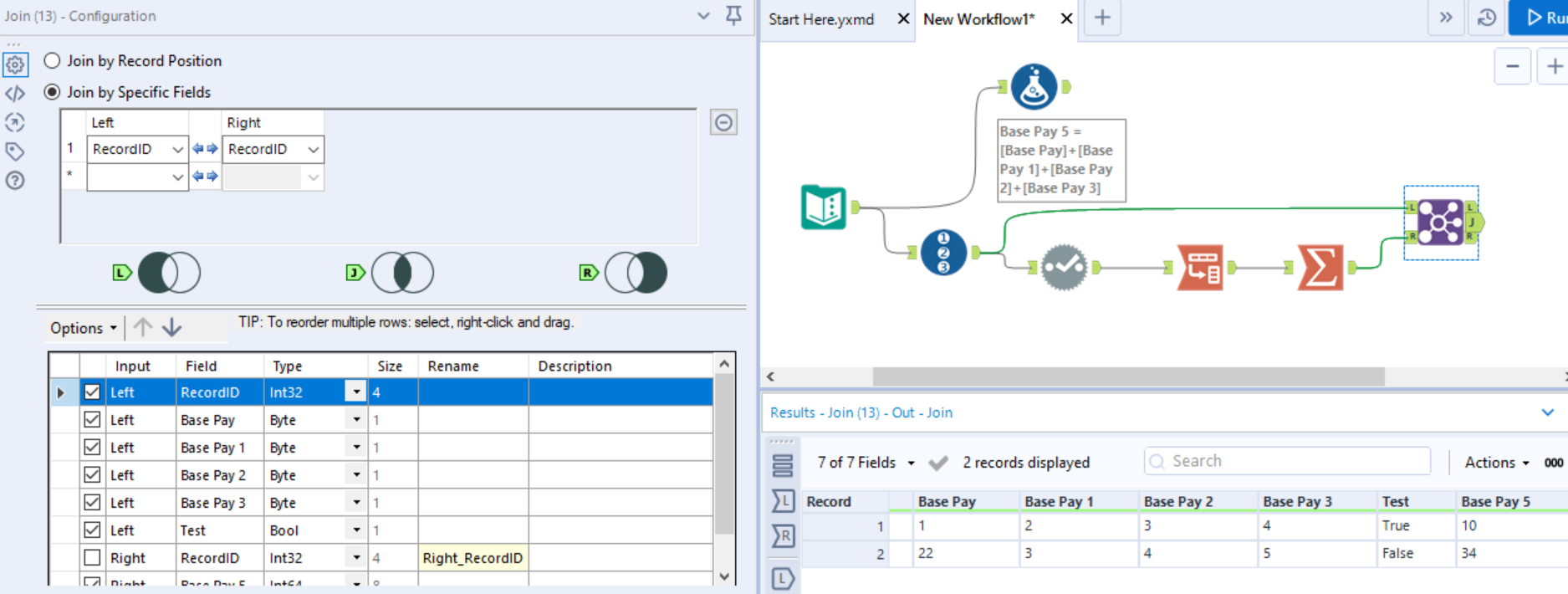 Solved: Sum different columns with similar Column Name - Alteryx Community