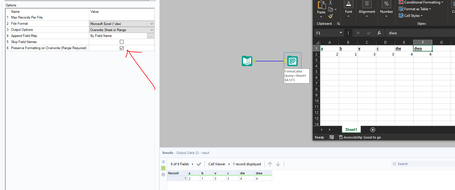 Excel, headers in "Bold" - Alteryx Community