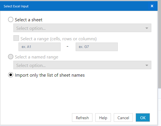 Dynamic Excel Sheets Input Alteryx Community