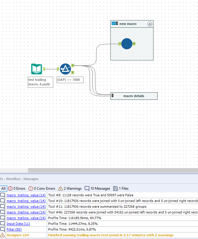 Solved: Standard macro performance issues? - Alteryx Community