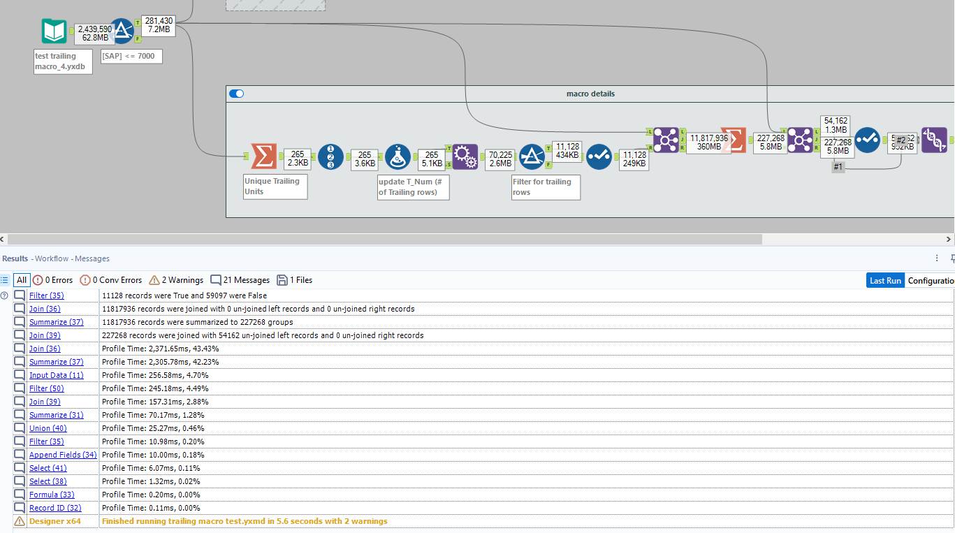 Solved: Standard macro performance issues? - Alteryx Community
