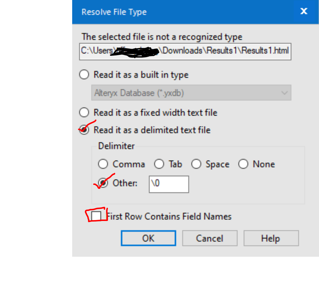 Solved: How to input .html file directly - Alteryx Community