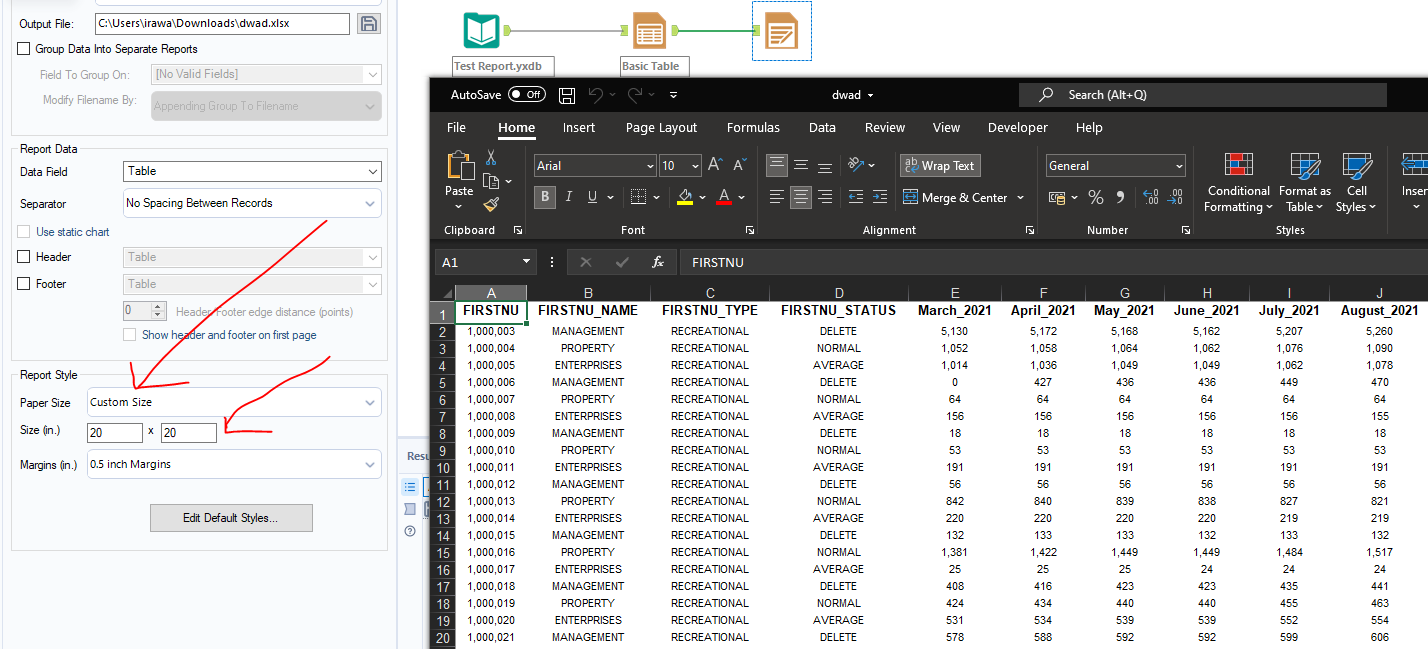Solved: Report: problems with the format - Alteryx Community