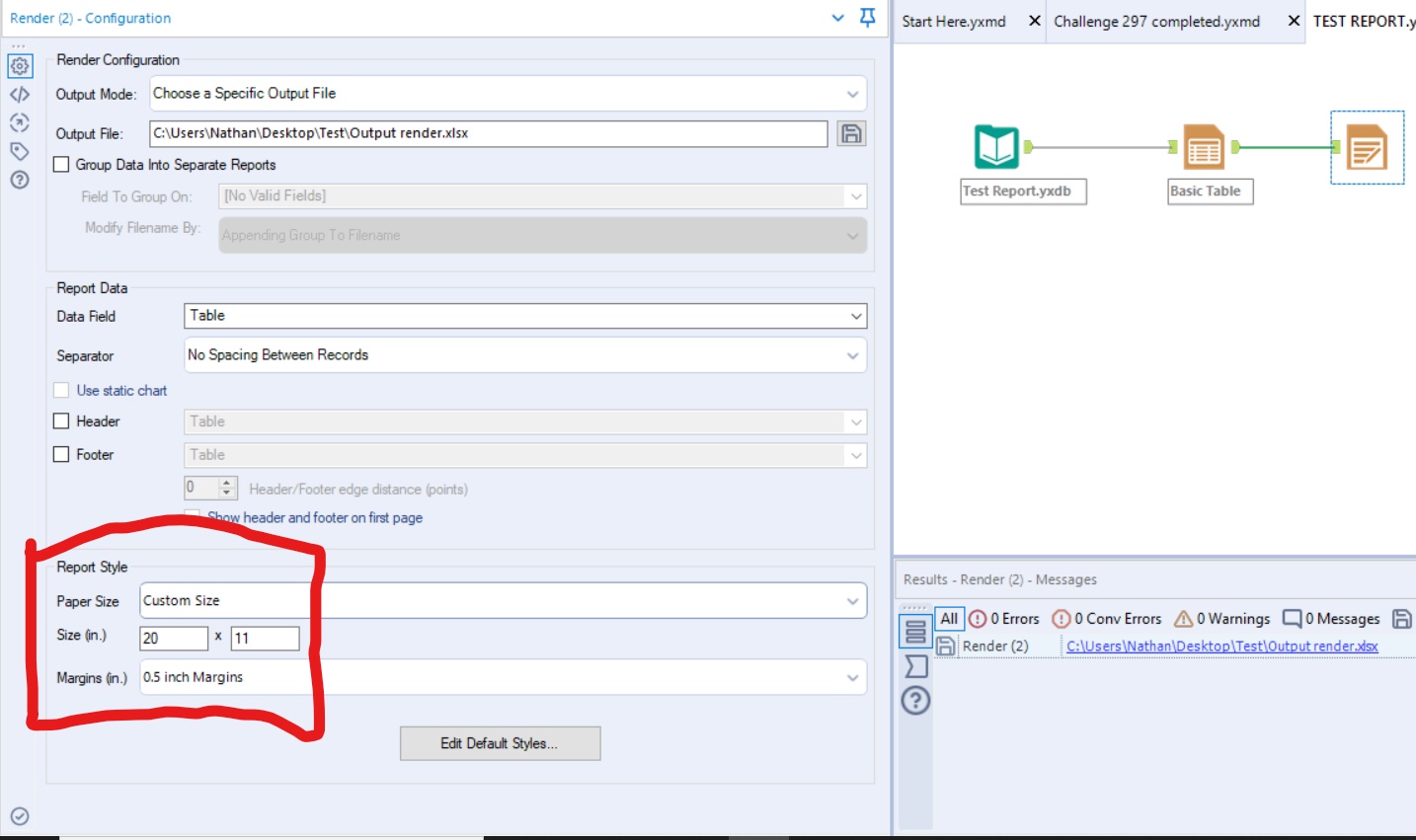 Solved: Report: problems with the format - Alteryx Community