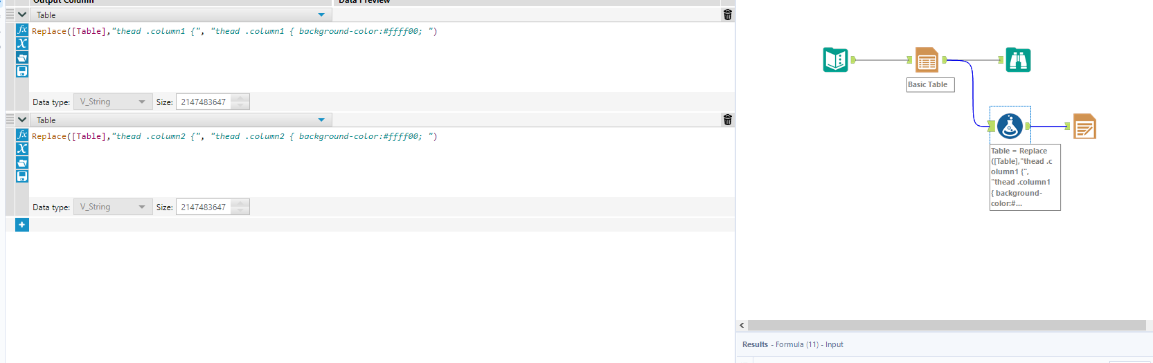 Solved: Different Colors for Different Column Headers - Alteryx Community